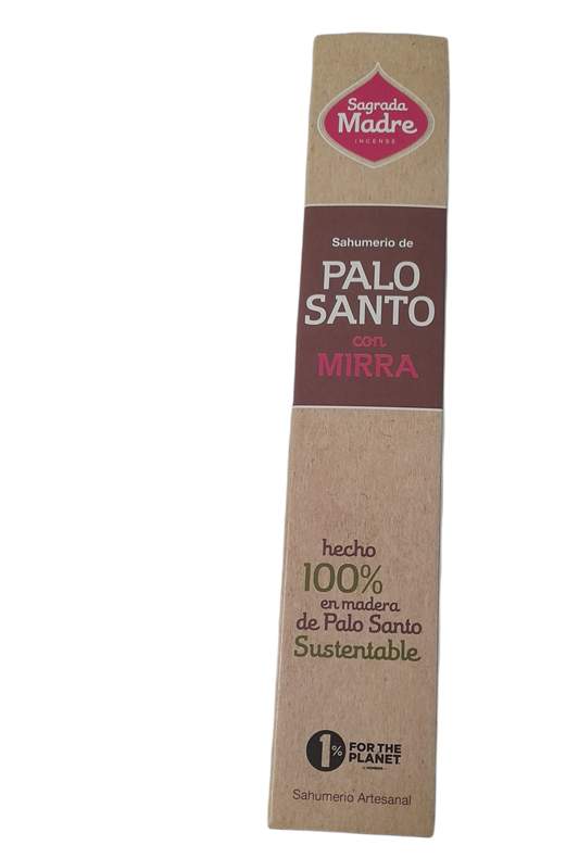 Sahumerios Sagrada Madre – Palo Santo C/ Mirra – Distribuidora Arbol